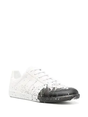 MAISON MARGIELA Replica Paint-splatter Low-top Sneakers
