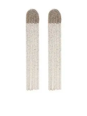 Fabiana Filippi Fringed Beaded Earrings - Neutrals