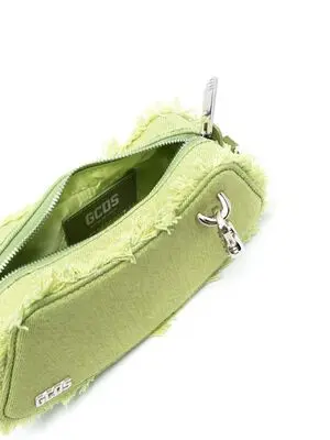 Gcds Comma Curved Shoulder Bag - Green
