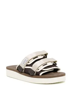 Suicoke Moto-po Touch-strap Sandals - Brown