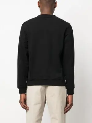 Belstaff Logo-patch Cotton Sweatshirt - Black