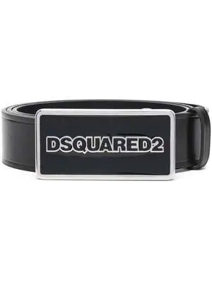 Dsquared2 Logo-buckle Leather Belt - Black