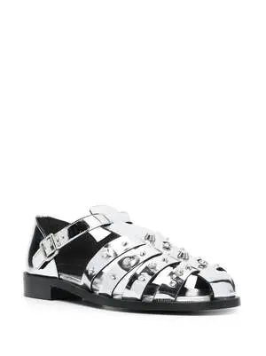 Sandro Olyma Studded Calf Leather Sandals