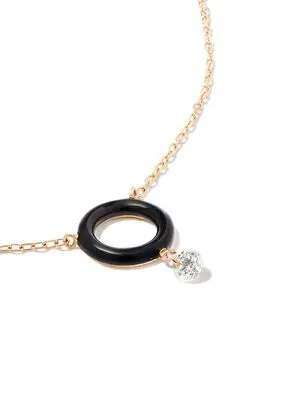 PERSEE 18kt Yellow Diamond Pendant Necklace