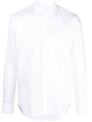 Aspesi Long-sleeve Linen Shirt - White
