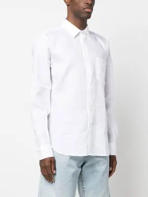 Aspesi Long-sleeve Linen Shirt - White