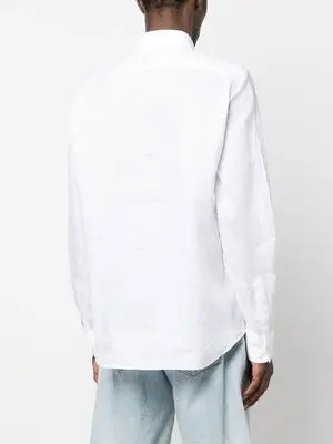 Aspesi Long-sleeve Linen Shirt - White