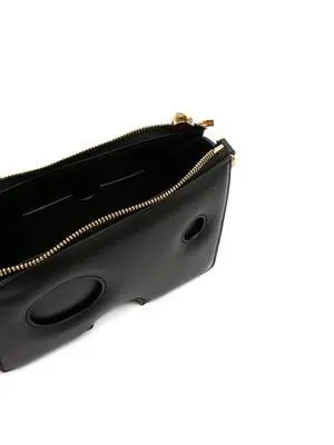 Off-White Burrow Leather Shoulder Bag - Black