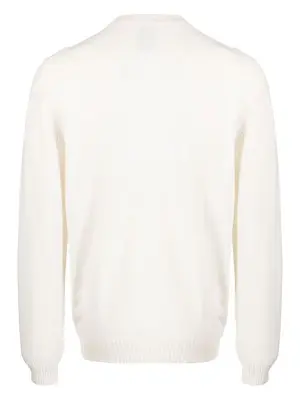 BARRIE Embroidered Cashmere Jumper - Neutrals