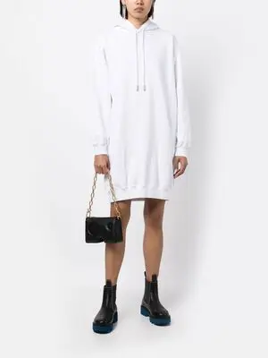 Off-White Diag-print Cotton Hoodie Dress
