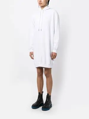 Off-White Diag-print Cotton Hoodie Dress