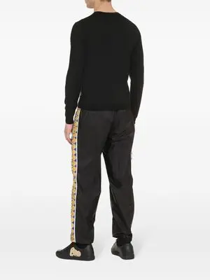 Gucci Horsebit-intarsia Wool Sweater - Black