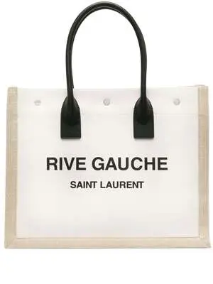 Saint Laurent Saint Laurent Rive Gauche Tote Bag Neutrals