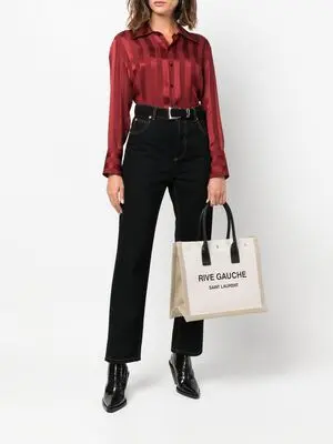 Saint Laurent Rive Gauche Tote Bag - Neutrals