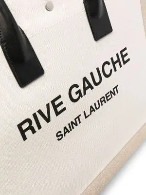 Saint Laurent Rive Gauche Tote Bag - Neutrals