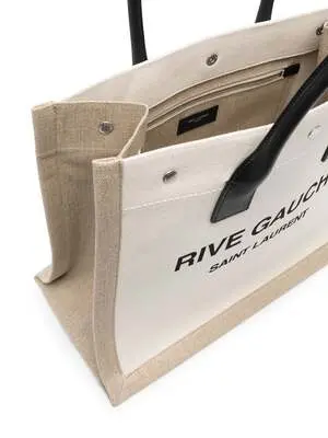 Saint Laurent Rive Gauche Tote Bag - Neutrals