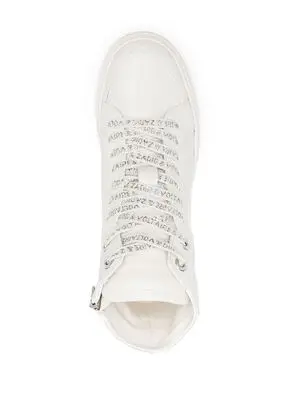 Zadig&Voltaire High Flash Leather Sneakers