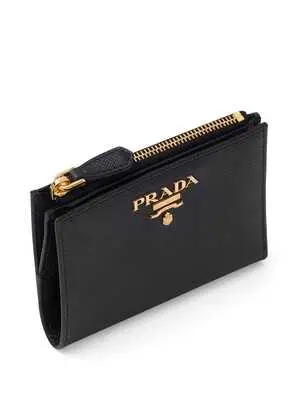 Prada Small Saffiano Leather Wallet - Black
