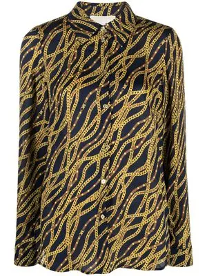 Michael Kors Graphic-print Long-sleeve Shirt