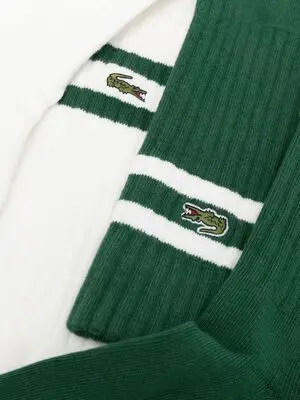 Lacoste Logo-patch Striped Socks Pack