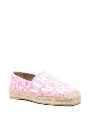 Versace All-over Logo Espadrilles