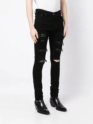 Amiri Thrasher Crystal-embellished Jeans