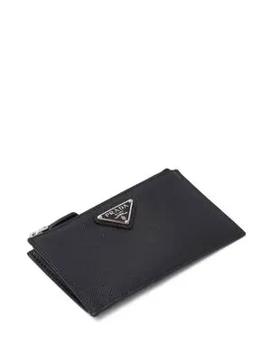 Prada Saffiano Leather Card Holder - Black