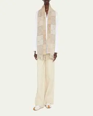 Loewe Anagram Logo Cashmere-blend Scarf