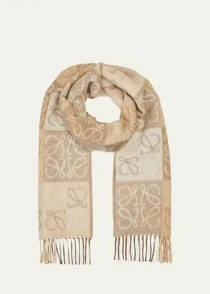 Loewe Anagram Logo Cashmere-blend Scarf