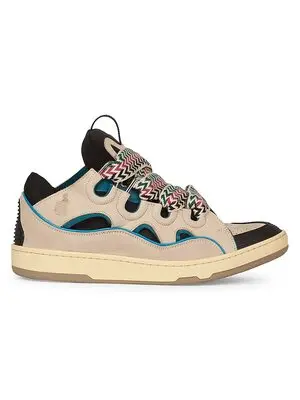 LANVIN Curb Skate Sneakers Ecru Black