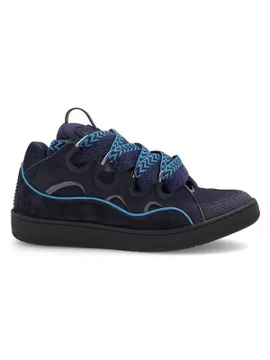 LANVIN Curb Skate Sneakers Navy Bluegrey