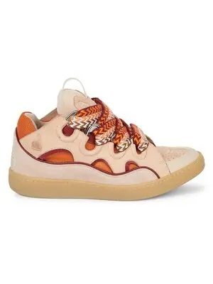 LANVIN Curb Skate Sneakers Pale Pink Mango