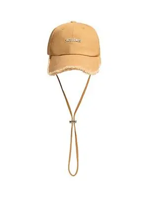 Jacquemus La Casquette Artichaut Frayed Baseball Cap Beige