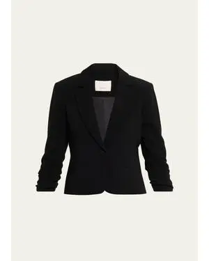Cinq À Sept Khloe Petite Cropped Blazer - Black