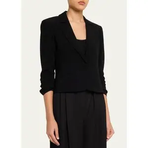 Cinq À Sept Khloe Petite Cropped Blazer - Black