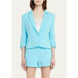 Cinq À Sept Khloe Petite Cropped Blazer - Black