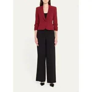 Cinq À Sept Khloe Petite Cropped Blazer - Black