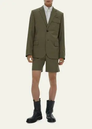 Helmut Lang Men's Utility Blazer 2 Suit Jacket - Juniper