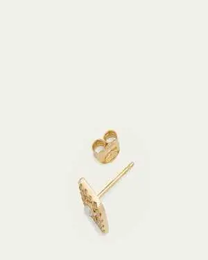 SYDNEY EVAN 14k Pearl And Diamond Evil Eye Stud Earring
