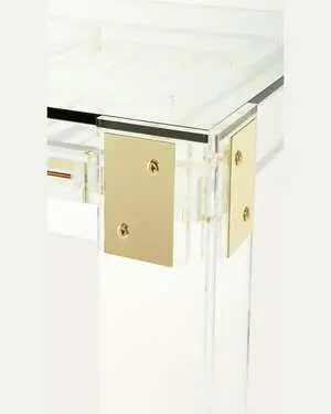INTERLUDE HOME Miranda Acrylic Backgammon Table