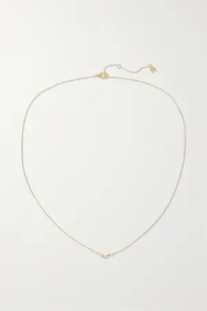 Mateo Wave 14-karat Diamond Necklace