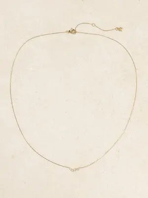 Mateo Wave 14-karat Diamond Necklace