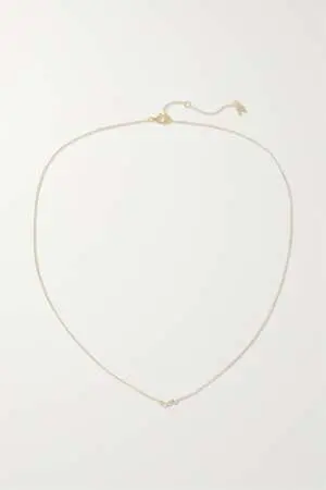 Mateo Wave 14-karat Diamond Necklace