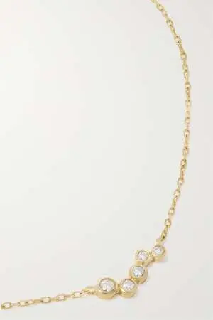 Mateo Wave 14-karat Diamond Necklace