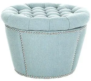 QVC Vanessa Storage Ottoman - One-color