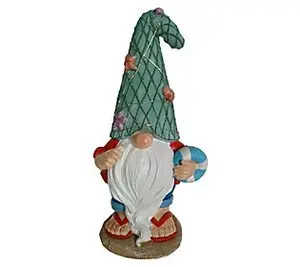 SANTA'S WORKSHOP Inc. 11.5' Resin Solar Beach G Nome - One-color