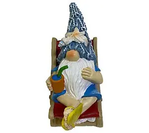 SANTA'S WORKSHOP Inc. 6' Resin Beach Gnome In C Hair - One-color