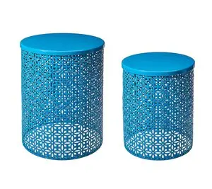 GLITZHOME Multifunctional Garden Stools Or Tabl S S/2