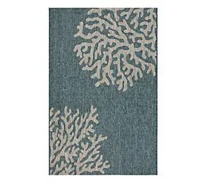 HOMEROOTS 5' X 7' Coral Reef Indoor Outdoor Are Rug - One-color
