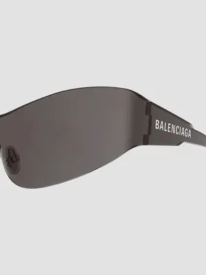 Balenciaga 99mm Mono Mask Rimless Sunglasses
